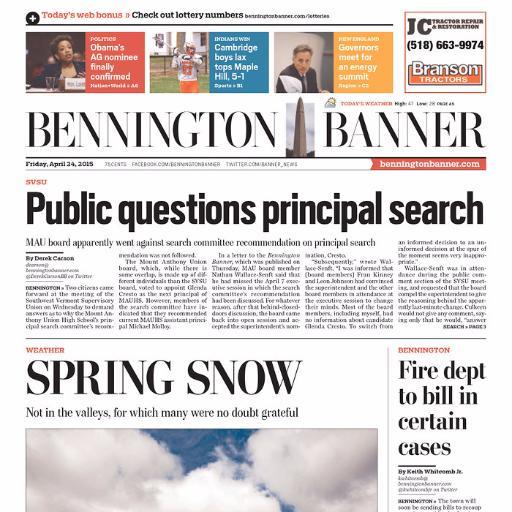 Bennington Banner: Contact Information, Journalists, and Overview ...